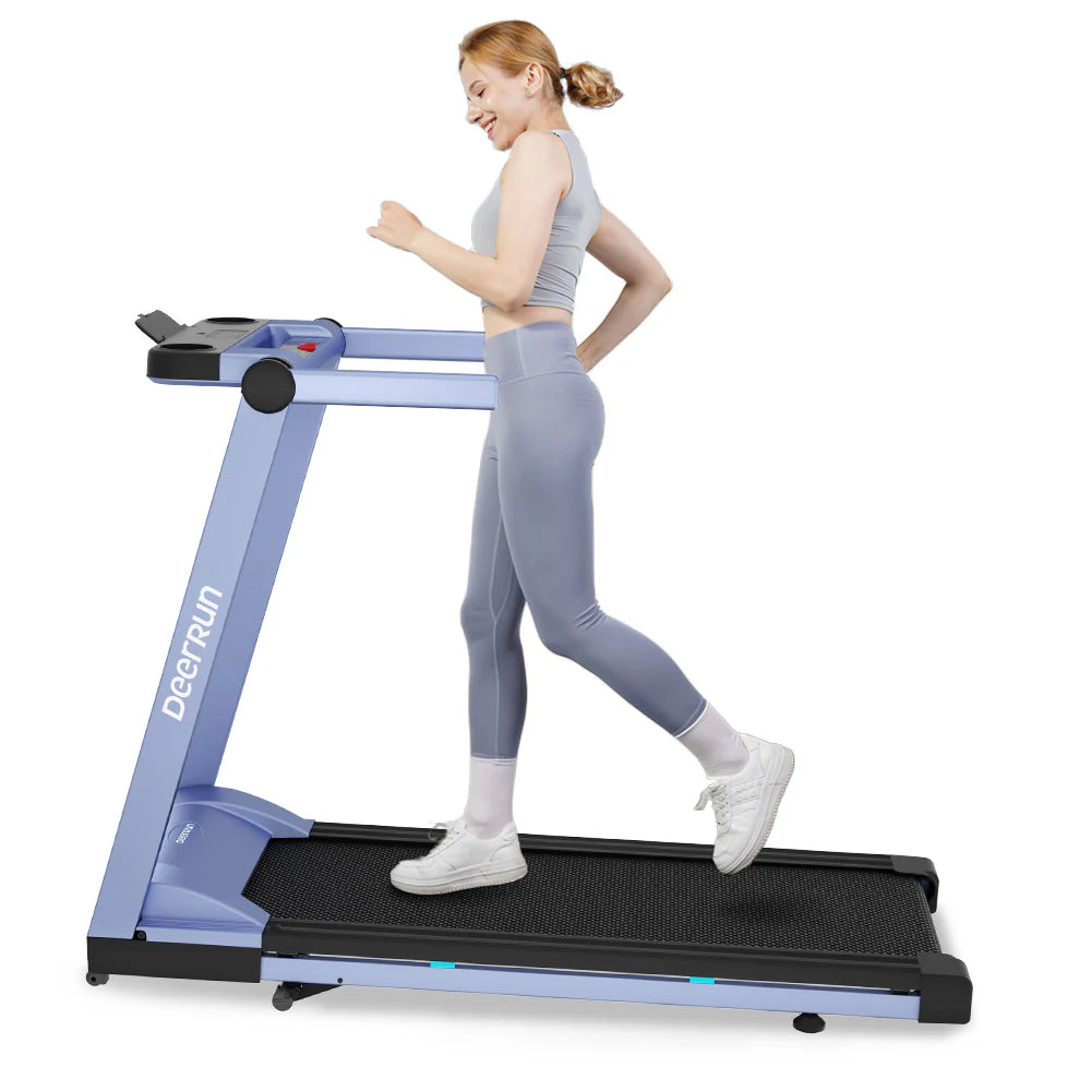 DeerRun A1 Pro Folding Smart Treadmill with 6% Incline - 16 KPH, 158 K