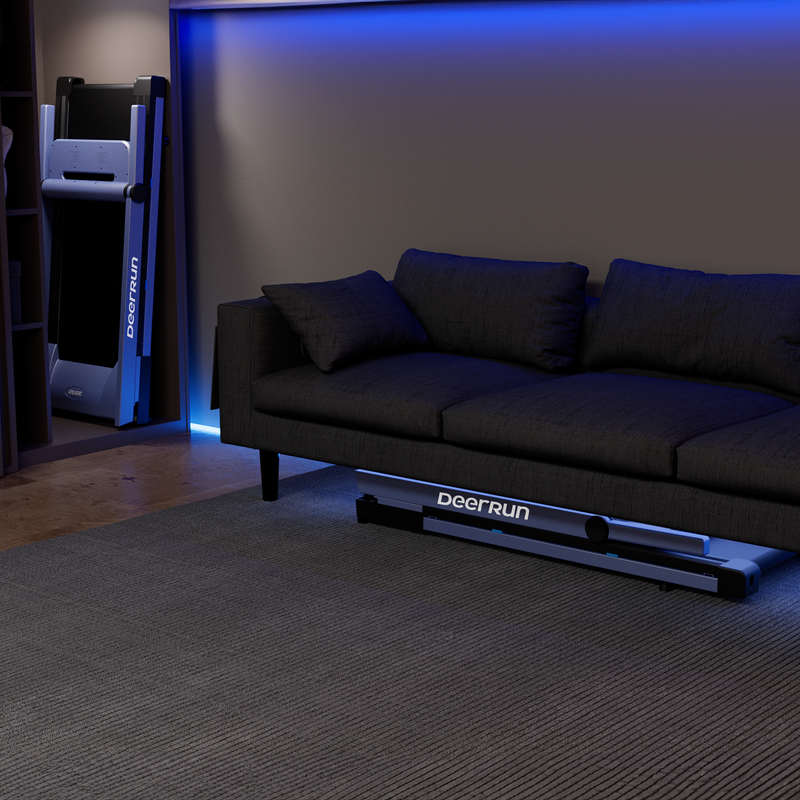 DeerRun A1 Pro Folding Smart Treadmill with 6% Incline - 16 KPH, 158 K