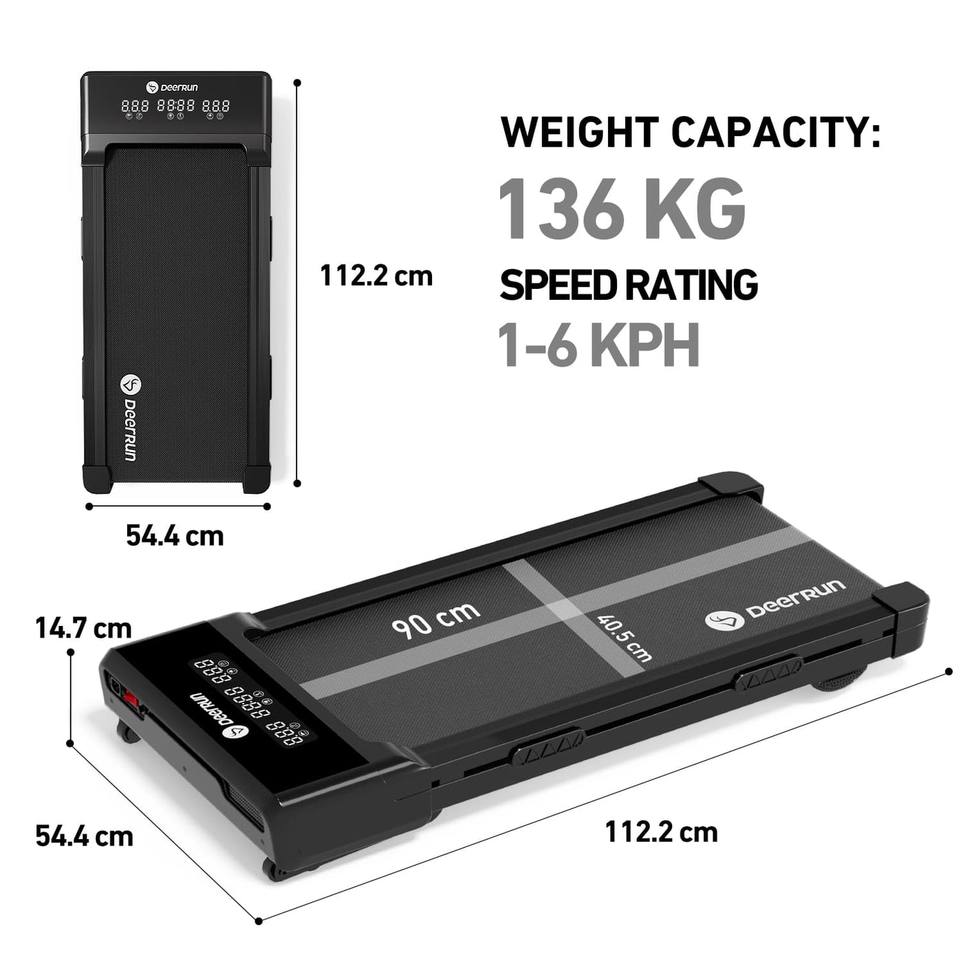 DeerRun Z10 12% Auto Incline Smart Walking Pad Treadmill | In-Home Tre